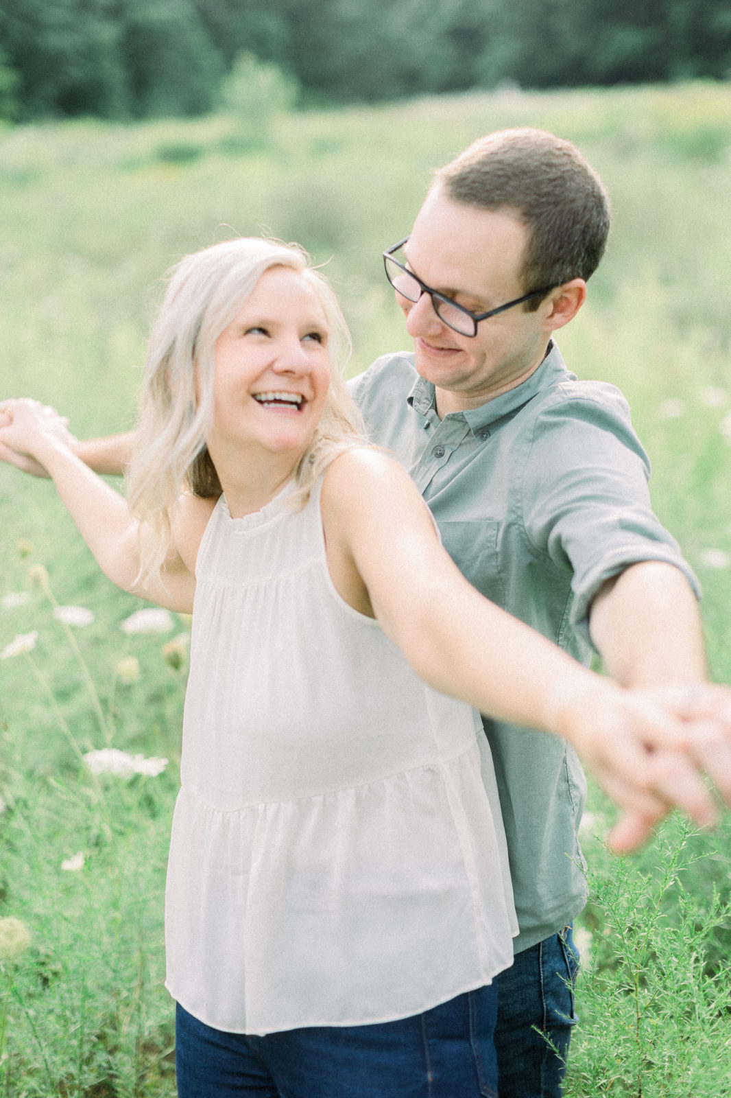 Michelle + Vince | A Summertime Engagement in Grand Rapids