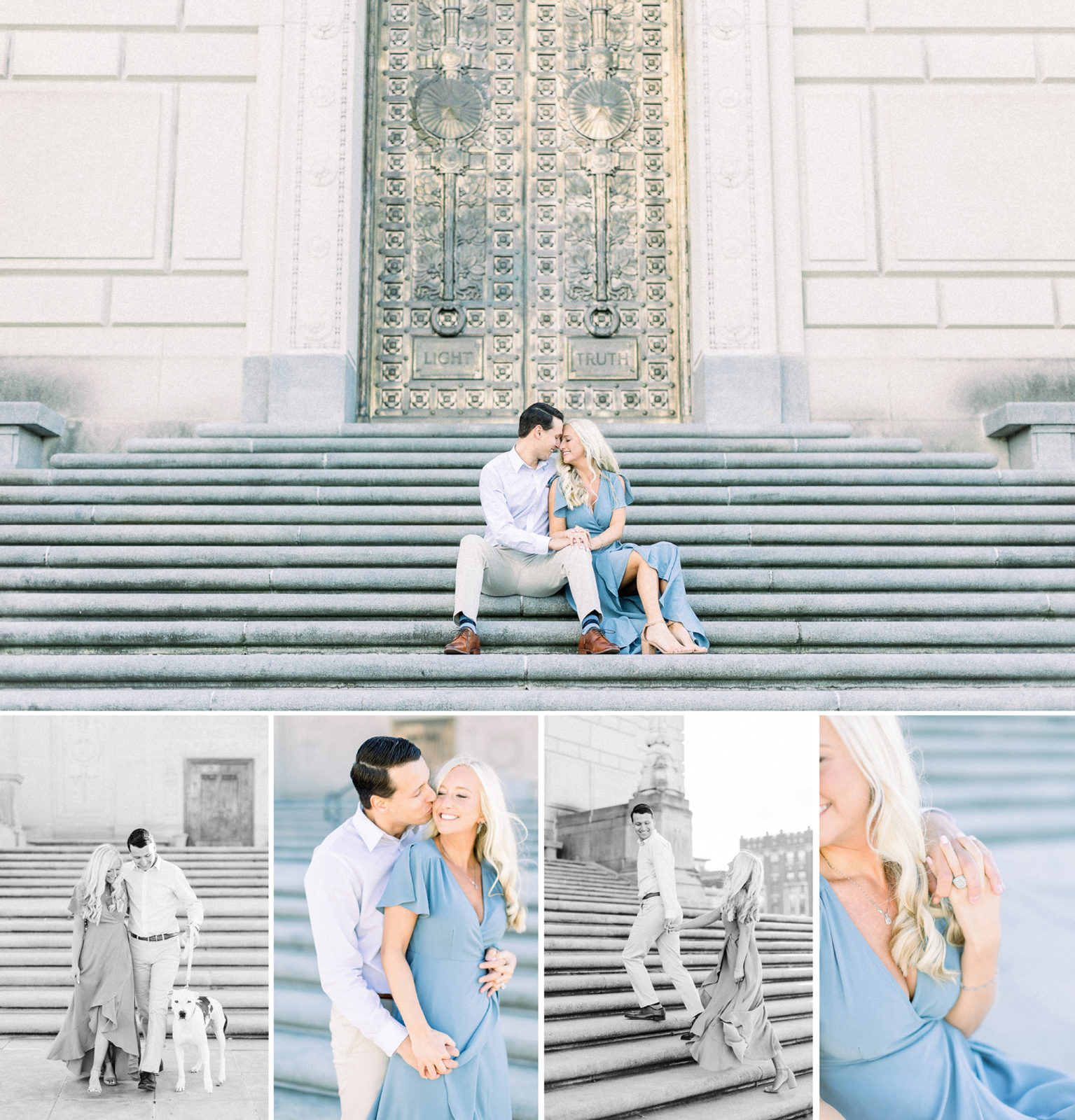 Alyssa + Mason | A Sunny Downtown Indianapolis Engagement