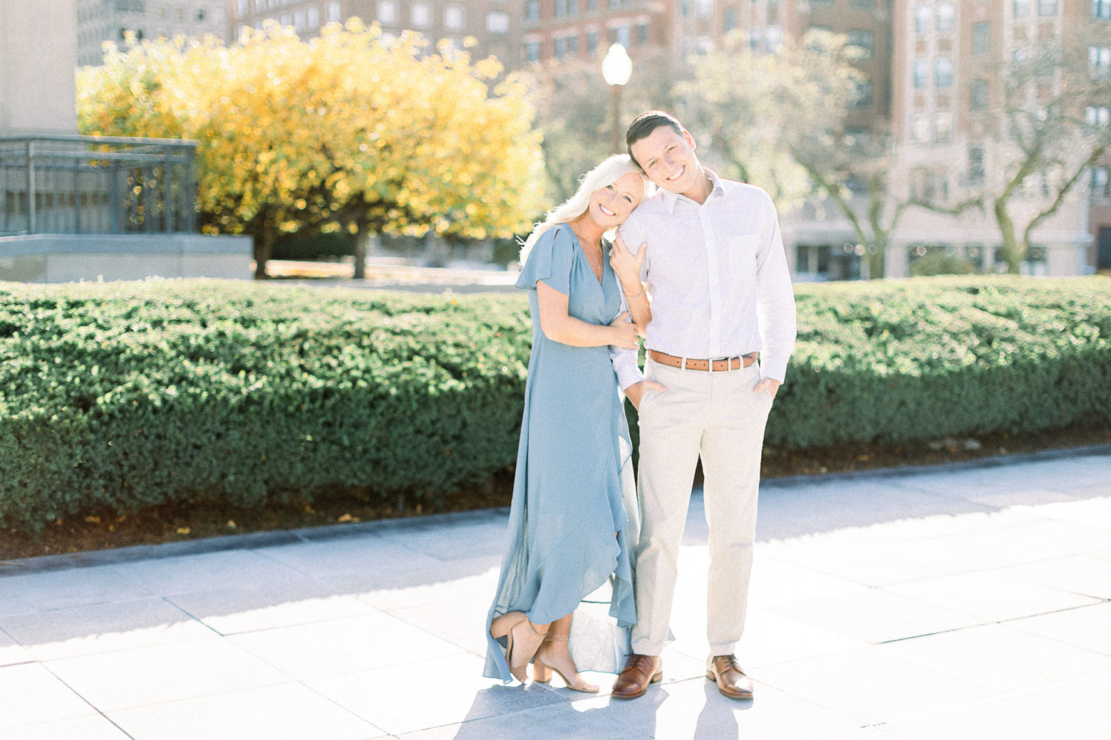 Alyssa + Mason | A Sunny Downtown Indianapolis Engagement
