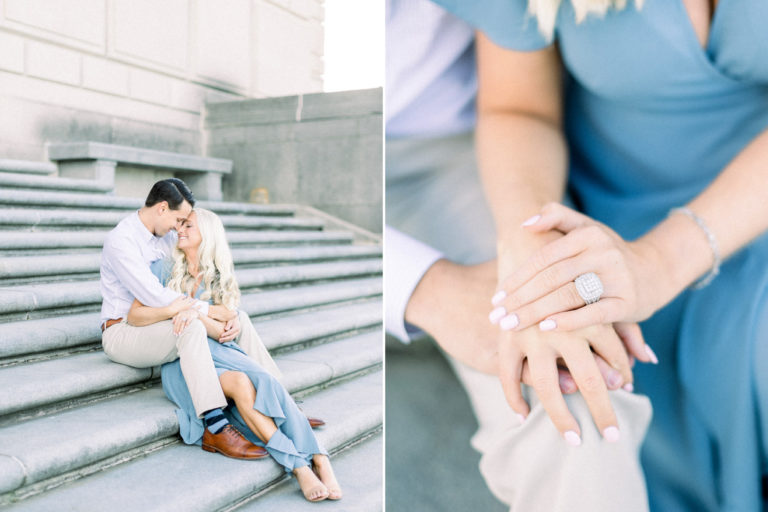 Alyssa + Mason | A Sunny Downtown Indianapolis Engagement