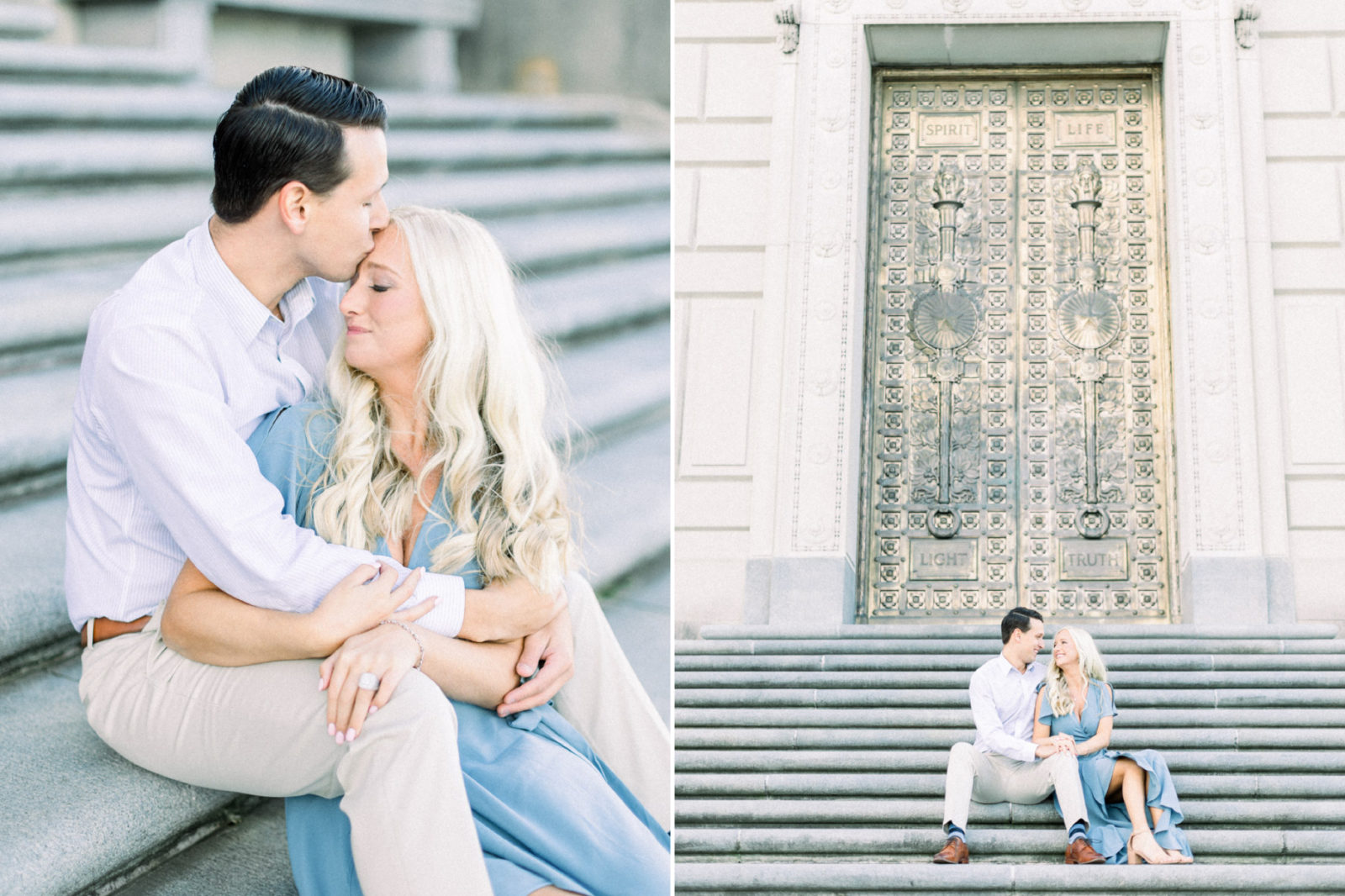 Alyssa + Mason | A Sunny Downtown Indianapolis Engagement