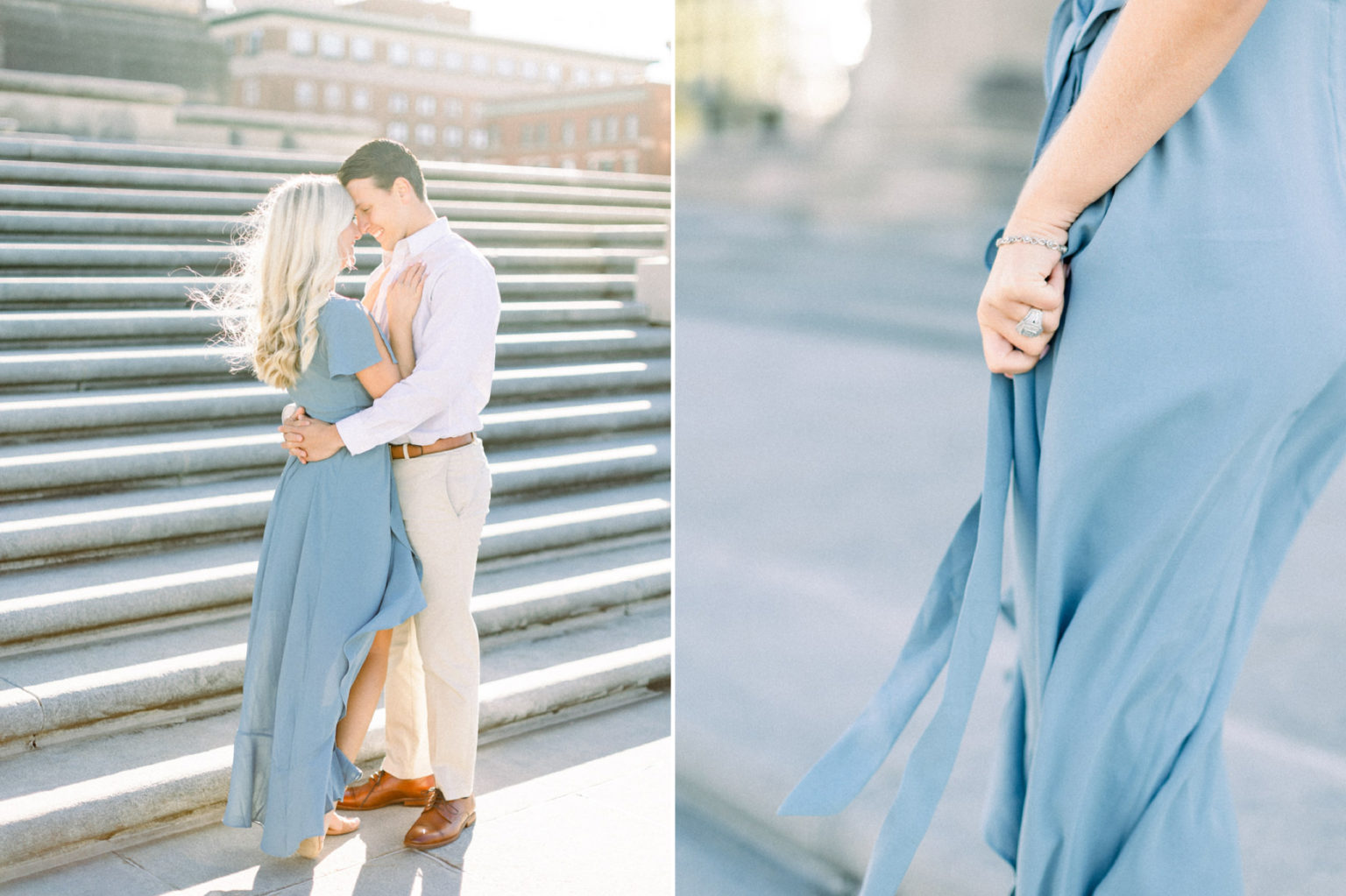 Alyssa + Mason | A Sunny Downtown Indianapolis Engagement