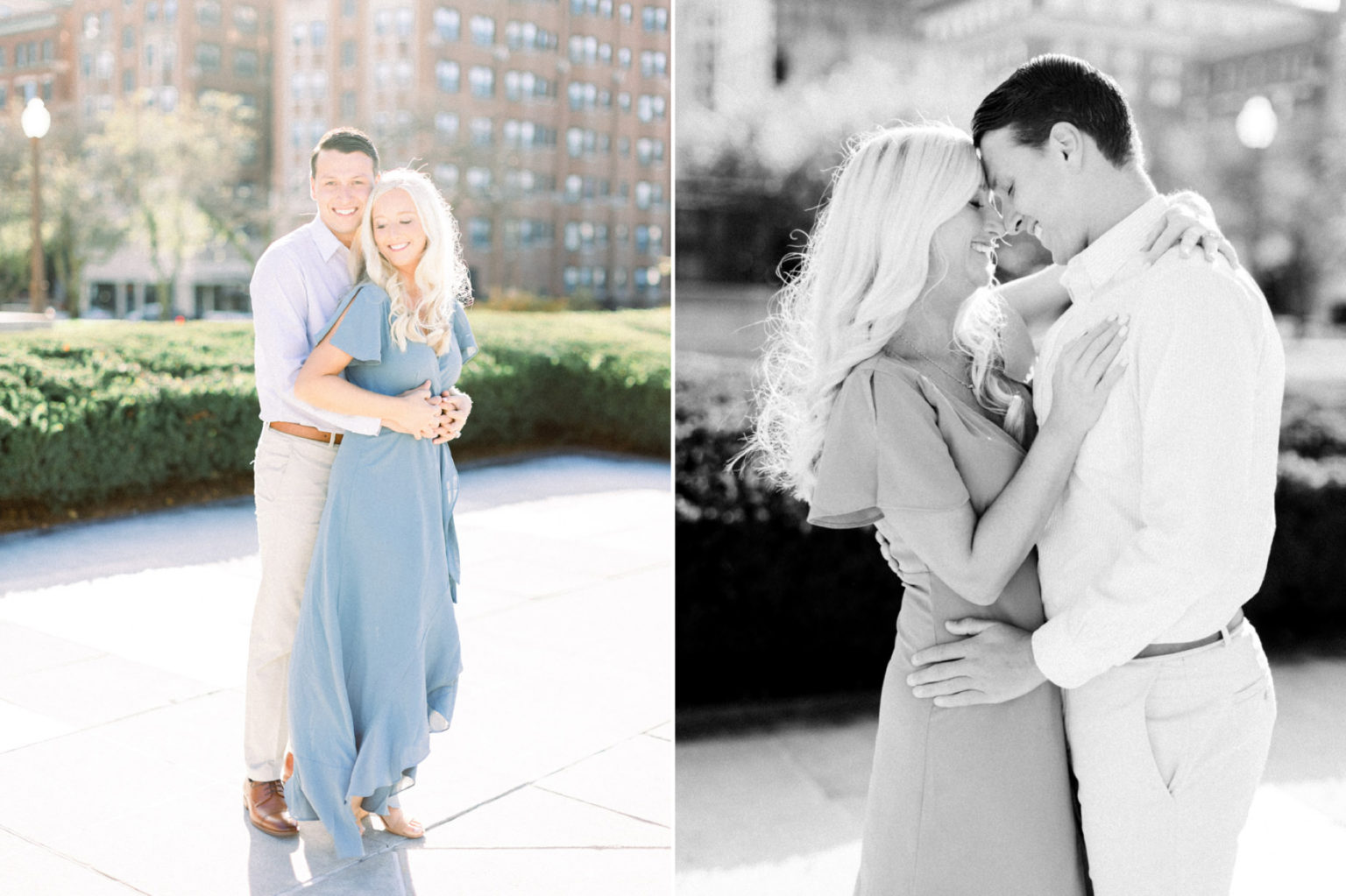 Alyssa + Mason | A Sunny Downtown Indianapolis Engagement