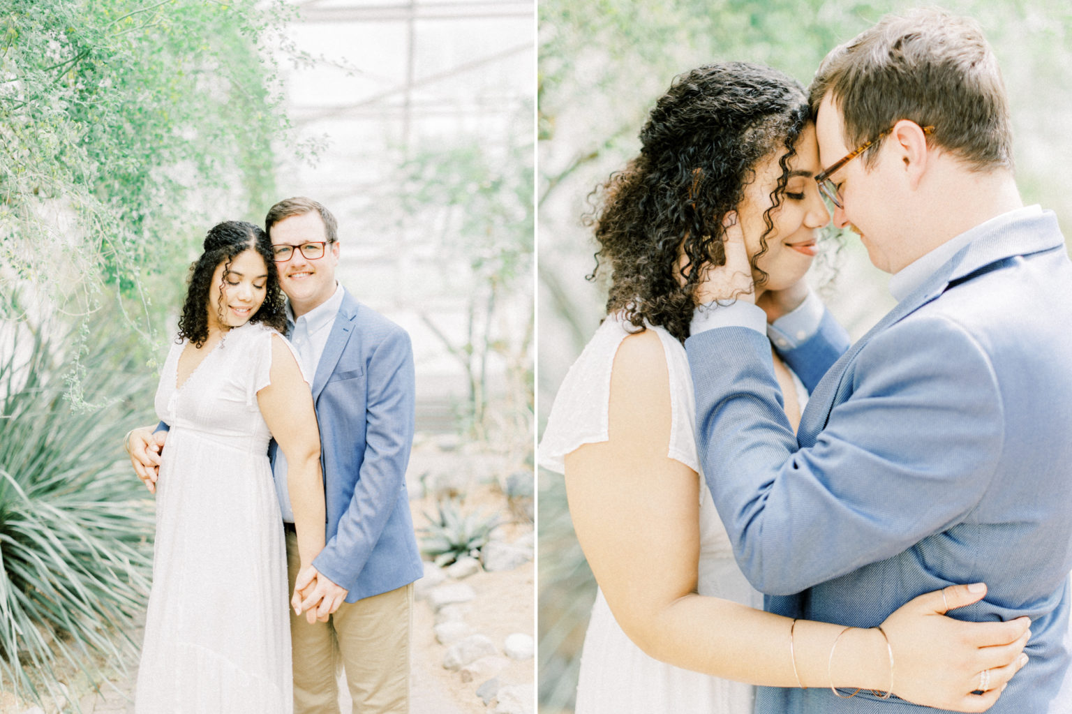A Botanical Garden Engagement in Fort Wayne | Ashley + Brenden
