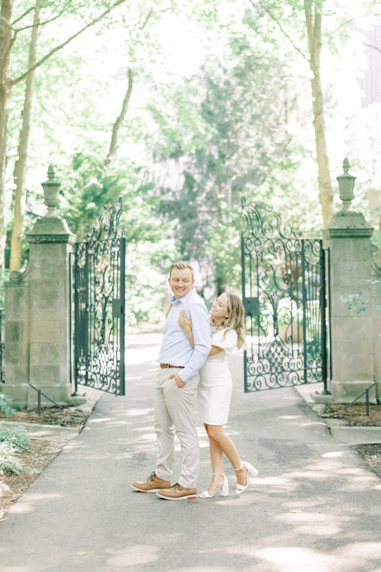 A Romantic Engagement Session at Newfields | Emily + Nick