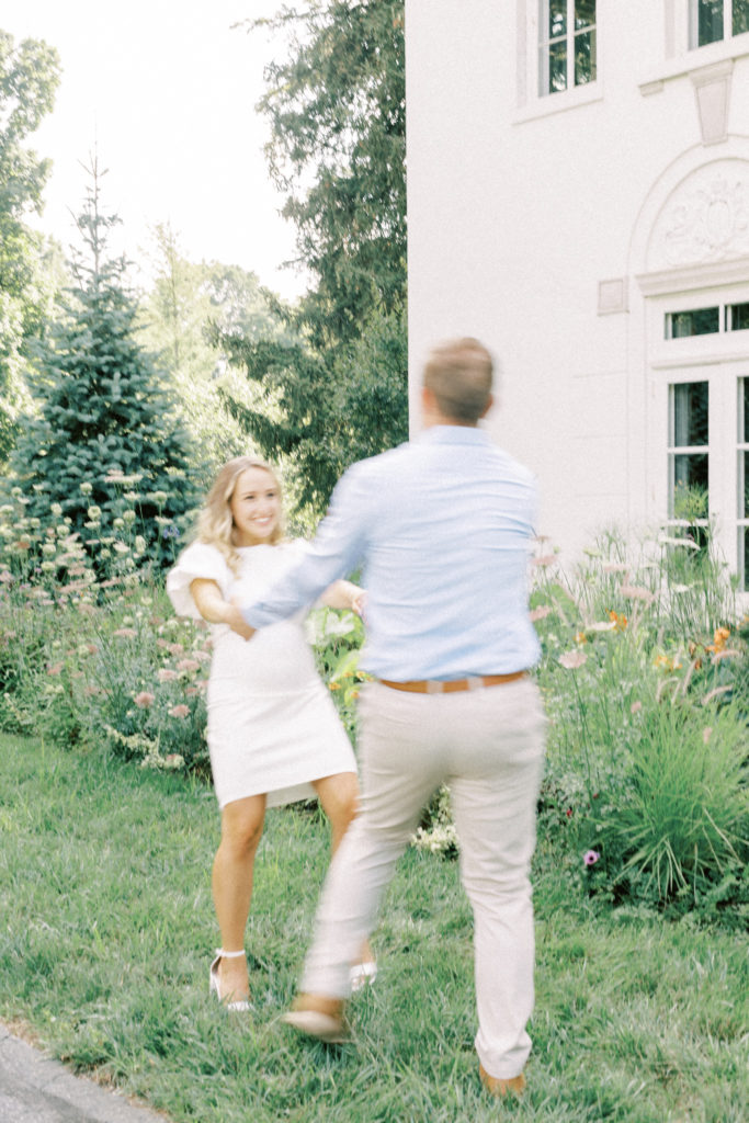 A Romantic Engagement Session at Newfields | Emily + Nick