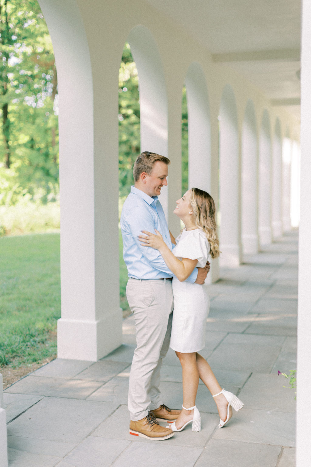 A Romantic Engagement Session at Newfields | Emily + Nick
