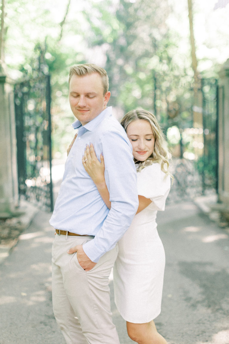 A Romantic Engagement Session at Newfields | Emily + Nick