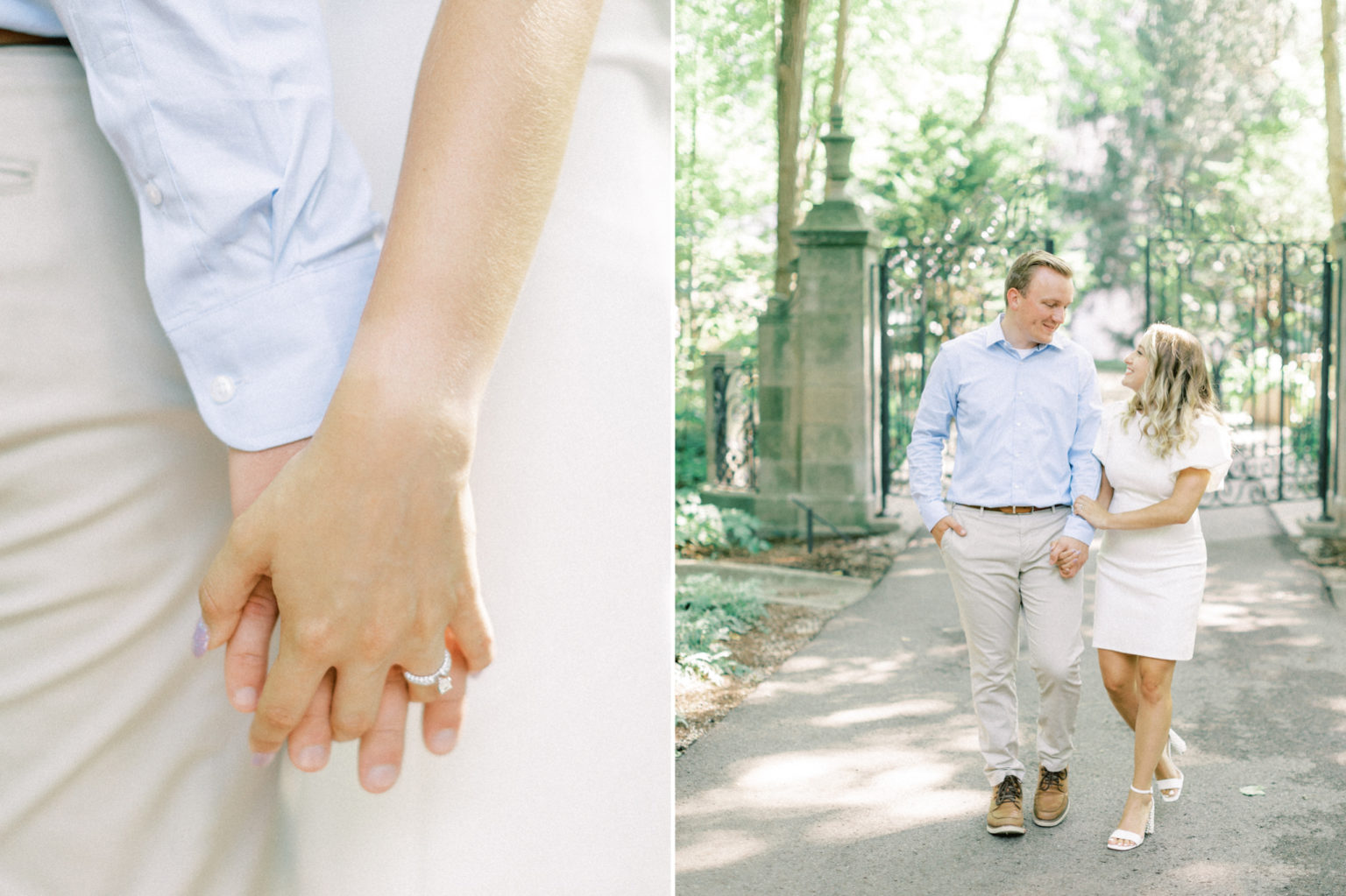 A Romantic Engagement Session at Newfields | Emily + Nick
