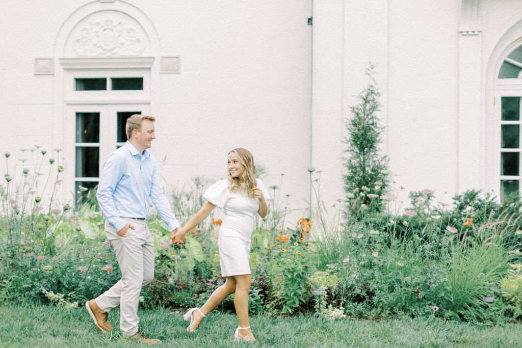 A Romantic Engagement Session at Newfields | Emily + Nick