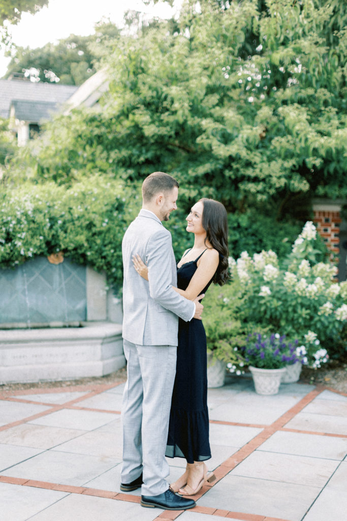 An Evening Engagement in the Historic German Village