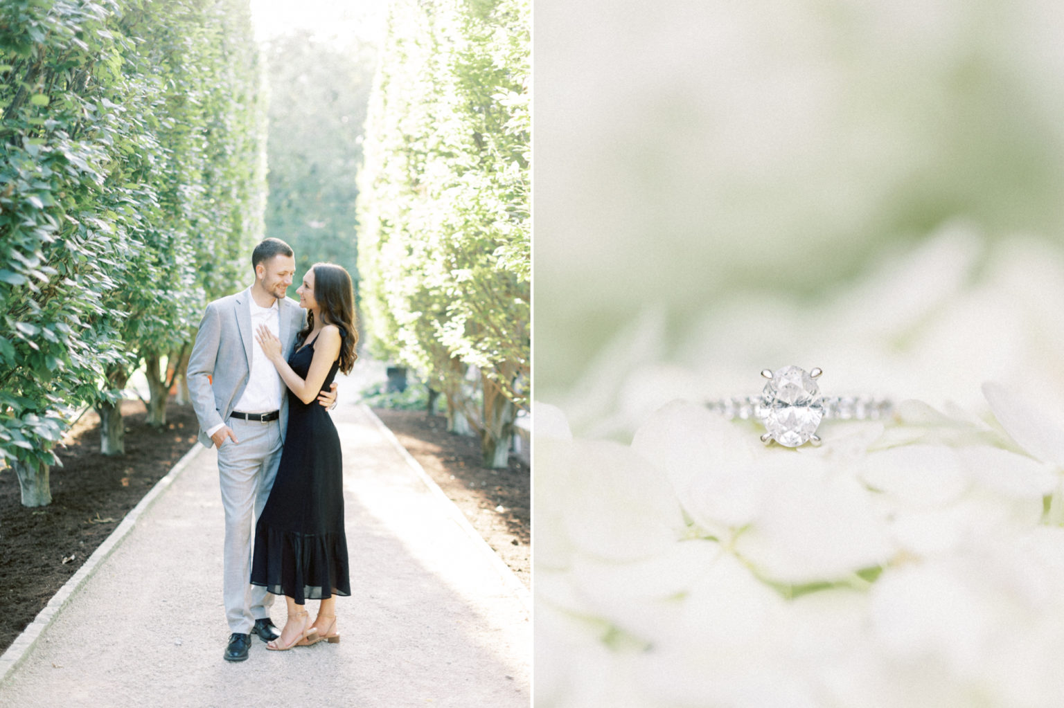 An Evening Engagement in the Historic German Village
