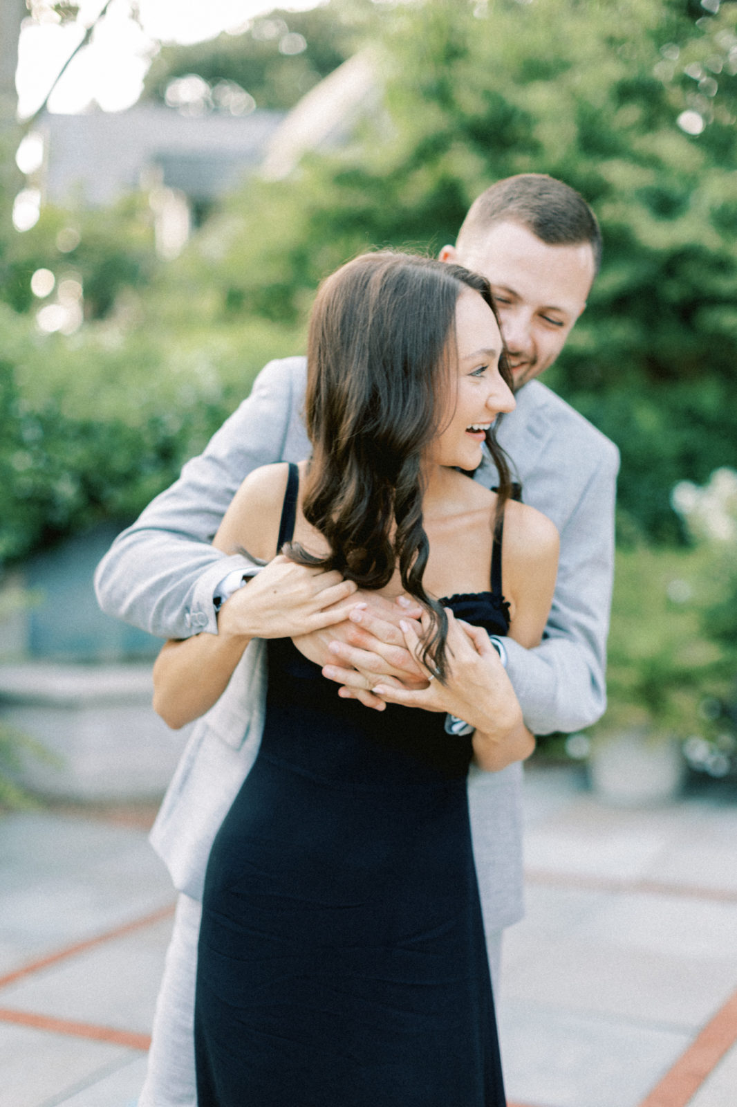 An Evening Engagement in the Historic German Village