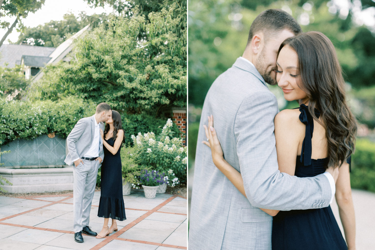 An Evening Engagement in the Historic German Village