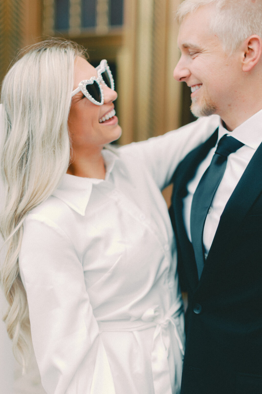 A Chic & Stylish City Engagement Session in Indiana