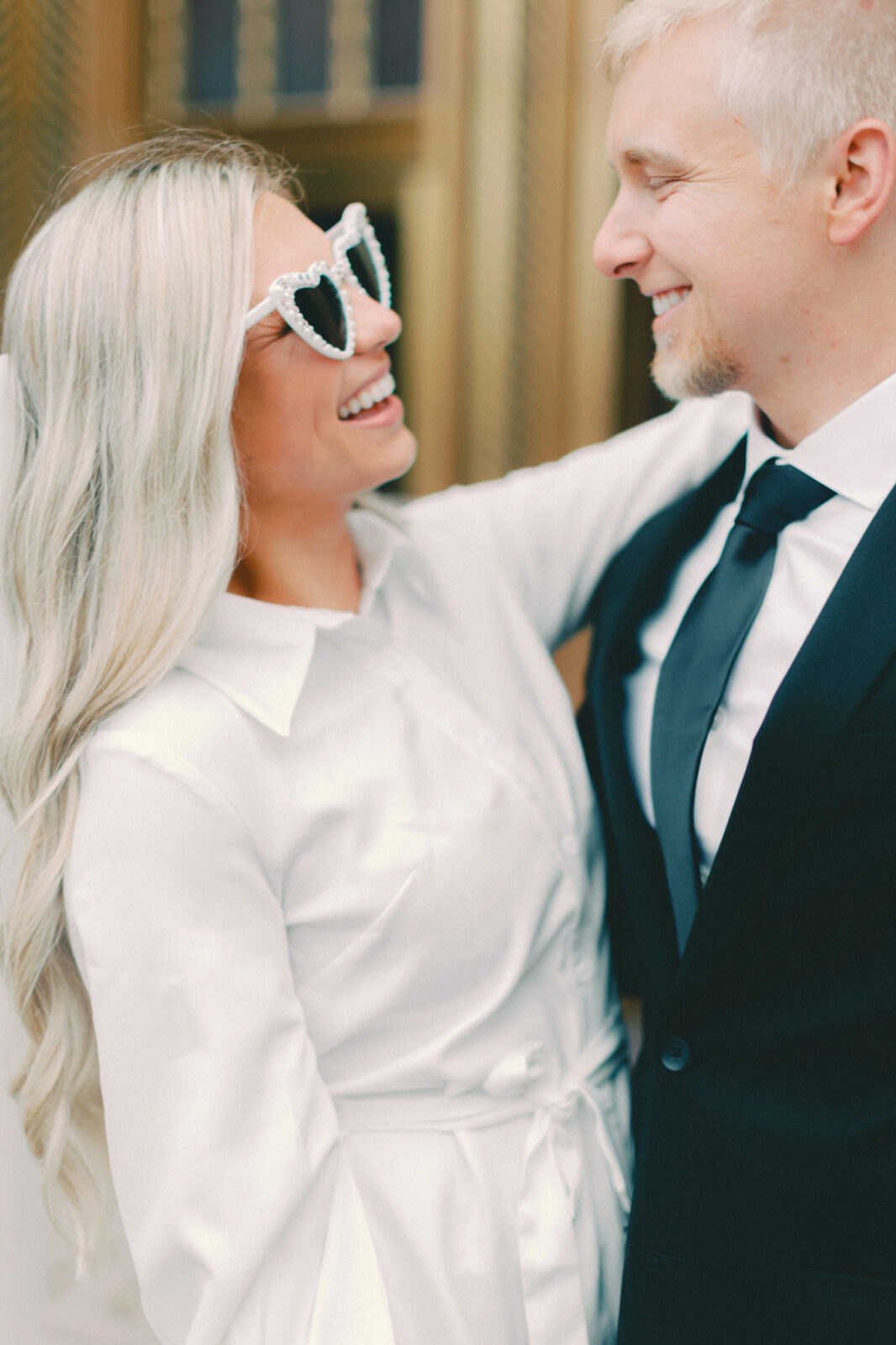 A Chic & Stylish City Engagement Session in Indiana