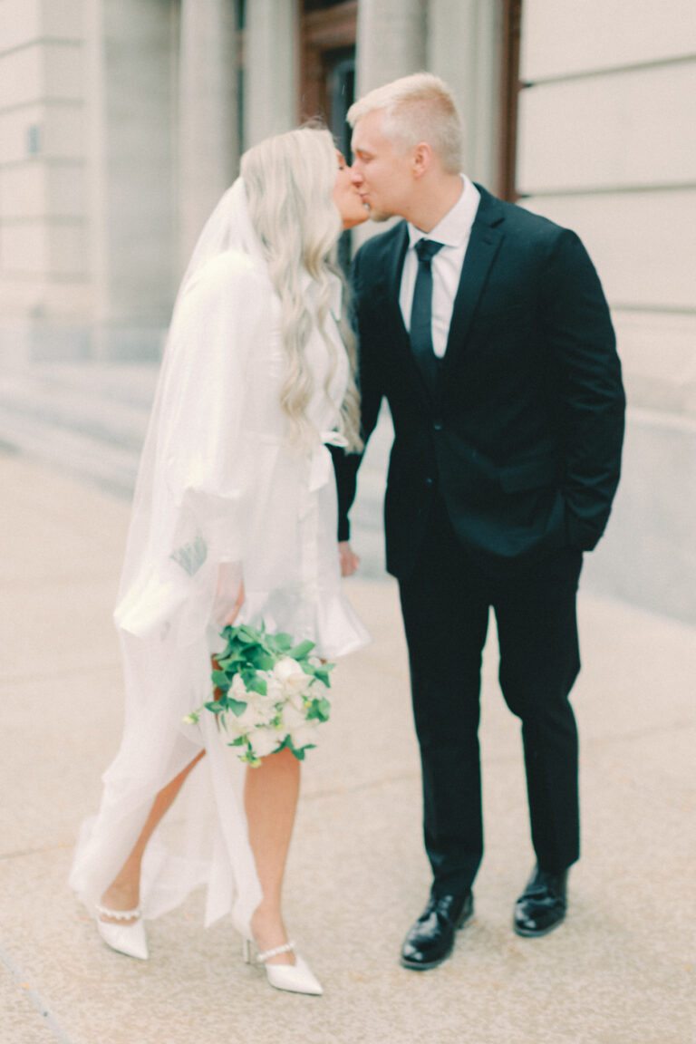 A Chic & Stylish City Engagement Session in Indiana